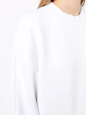 Palm Angels Logo Print Cotton Sweatshirt