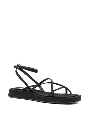 GIABORGHINI Rosie Crossover-strap Sandals - Black