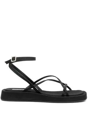 GIABORGHINI Rosie Crossover-strap Sandals - Black