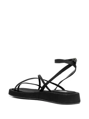 GIABORGHINI Rosie Crossover-strap Sandals - Black