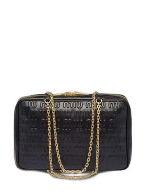 Miu Miu Embossed Logo Leather Bag