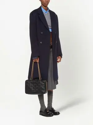 Miu Miu Embossed Logo Leather Bag
