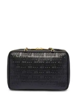 Miu Miu Embossed Logo Leather Bag