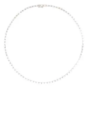 ANITA KO 18kt White Gold Diamond Choker Necklace - Silver