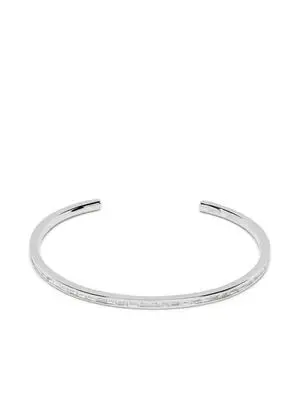 ANITA KO 18kt White Gold Baguette Diamond Cuff Bracelet - Silver