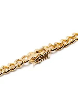 ANITA KO 18kt Yellow Small Cuban Link Emerald Bracelet