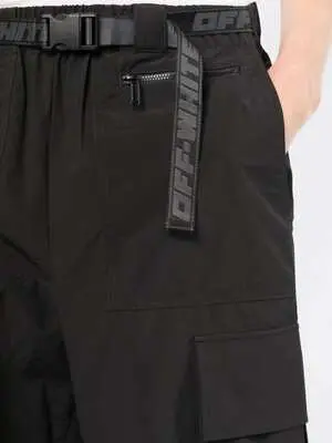 Off-White Industrial Belt Track Shorts - Black