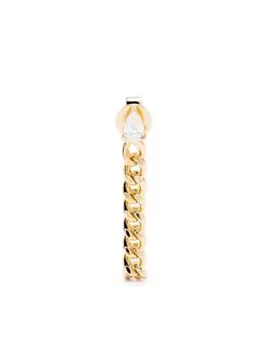 ANITA KO 18kt Yellow Diamond Cuban Link Earring - Gold