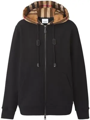 Burberry Check Cotton Hoodie