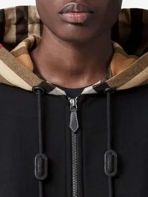 Burberry Check Cotton Hoodie
