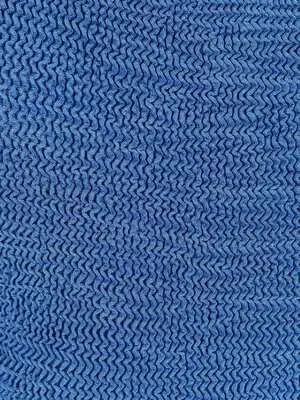 Hunza G Square-neck Textured Swimsuit - Blue