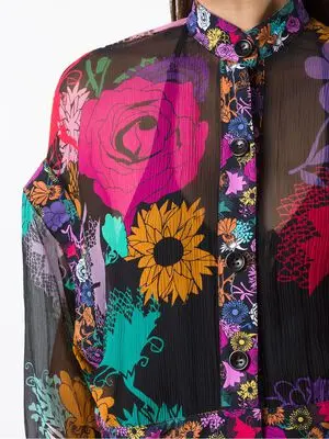 AMIR SLAMA Floral Print Long Dress