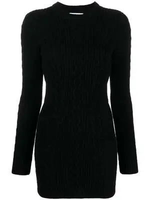 Patrizia Pepe Cable-knit Backless Dress