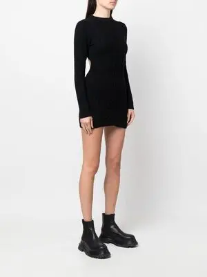 Patrizia Pepe Cable-knit Backless Dress