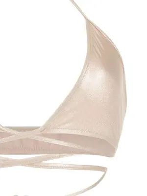 ADRIANA DEGREAS Metallic Halterneck Bikini