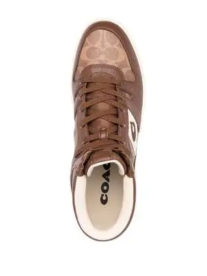 COACH Side Logo-patch High-top Sneakers