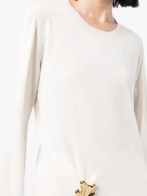 JIL SANDER Embellished Crew-neck Jumper