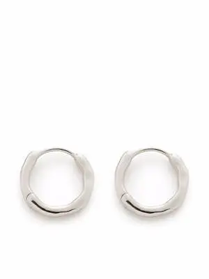 Monica Vinader Siren Muse Huggie Earrings - Silver