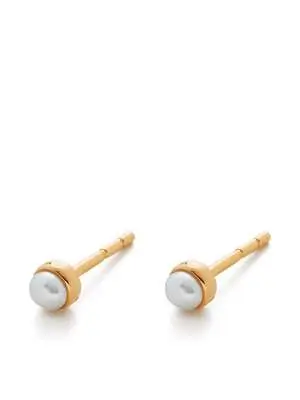 Monica Vinader Mini-pearl Stud Earrings - Gold