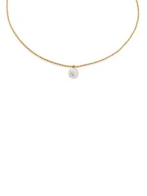 Monica Vinader Nura Tiny Keshi Pearl Necklace