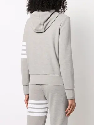 Thom Browne 4-bar Stripe Hoodie - Grey