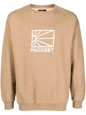 RASSVET Logo-motif Cotton Sweatshirt - Brown