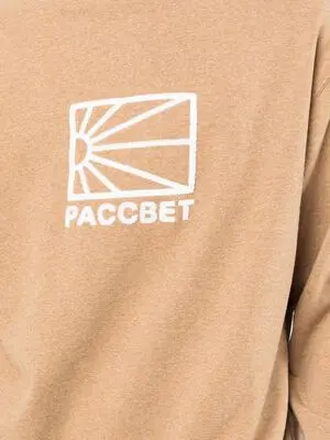 RASSVET Logo-motif Cotton Sweatshirt - Brown