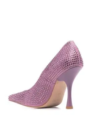 Liu Jo X Leonie Hanne Crystal-embellished Pumps - Purple