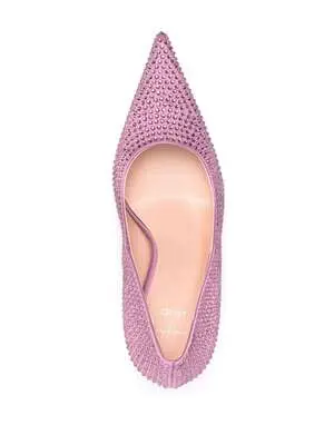 Liu Jo X Leonie Hanne Crystal-embellished Pumps - Purple