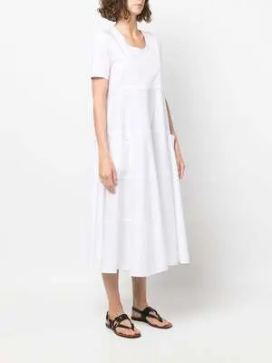 BLANCA VITA Tiered Short-sleeve Dress