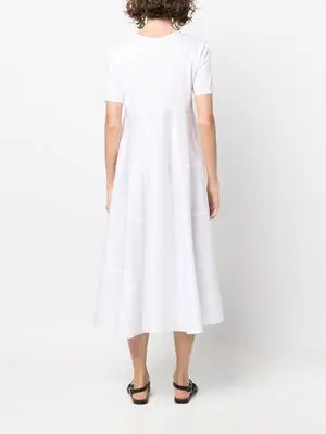 BLANCA VITA Tiered Short-sleeve Dress