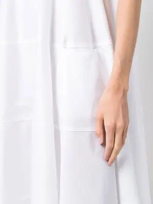 BLANCA VITA Tiered Short-sleeve Dress