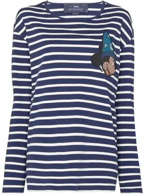 Stella McCartney Disney Fantasia Mickey Striped T-shirt - Blue
