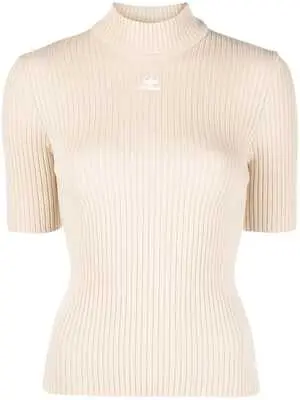Courreges High Neck T-shirts For Women