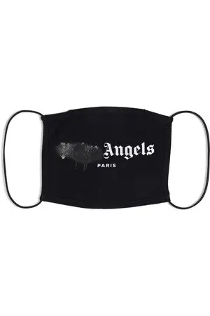 Palm Angels Printed Cotton-jersey Mask - Black