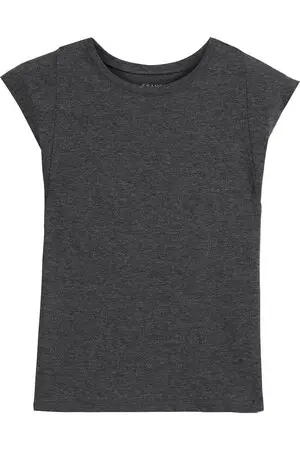 FRAME Organic Pima Cotton Jersey Tank - Charcoal