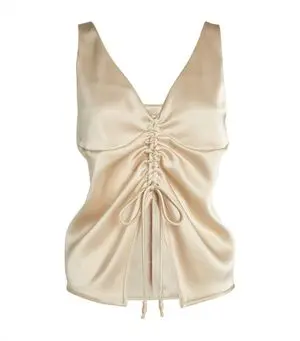 Nanushka Satin Klara Tank Top