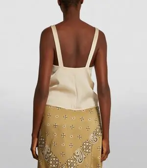 Nanushka Satin Klara Tank Top
