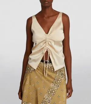 Nanushka Satin Klara Tank Top
