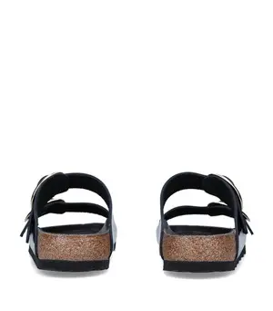 BIRKENSTOCK Leather Arizona Big Buckle Sandals - Black