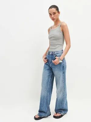 REFORMATION Calie Tank Top - Grey