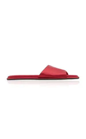 THE ROW Canal Satin Slippers