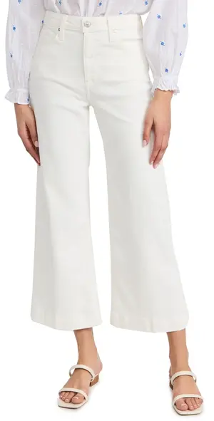 Paige Vanessa Wide Leg Jeans - Light Ecru