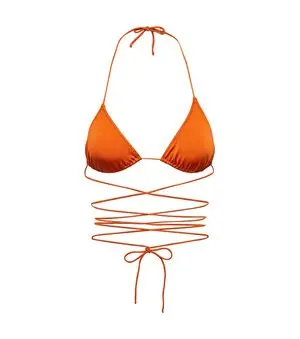 TROPIC OF C Praia Bikini Top - Orange