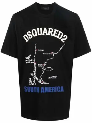 Dsquared2 Logo-print Short-sleeve T-shirt - Black