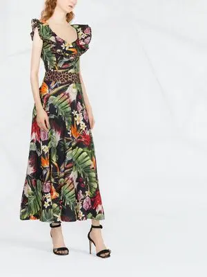 Philipp Plein Floral-print Maxi Dress