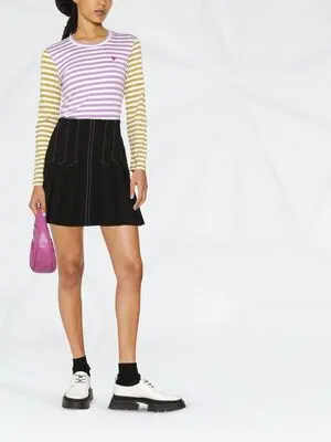 Play Comme Des Garcon Heart Patch T-shirt - Purple