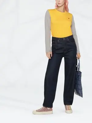 Play Comme Des Garcon Two-tone Sweater