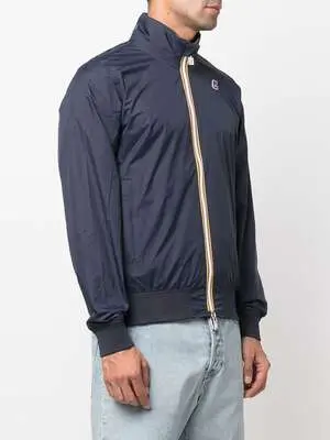 K-WAY Reversible Stripe-detail Jacket - Blue