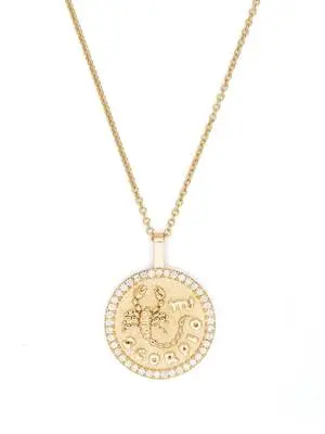 ANITA KO 18kt Yellow Scorpio Diamond Pendant Necklace - Gold